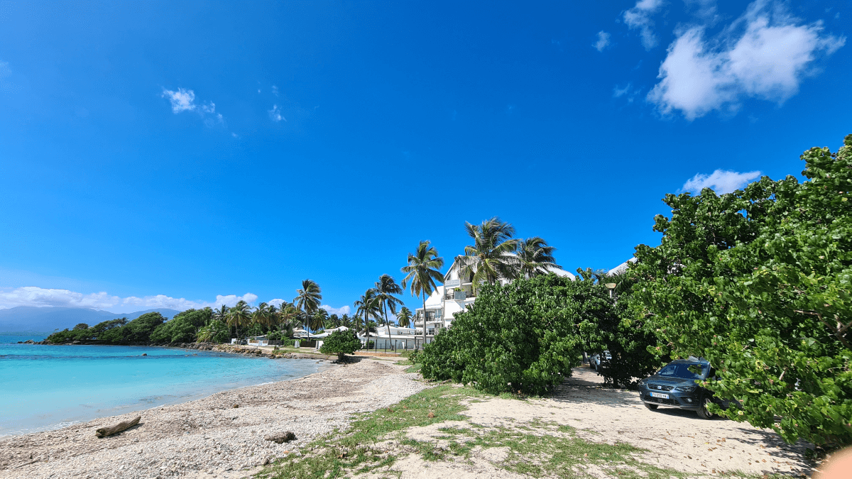 La plage de la Caye d'Argent au Gosier
